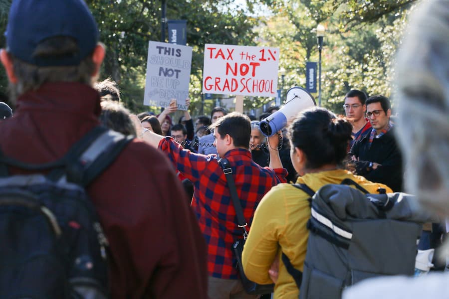 UC Davis students part of nationwide protest over proposed graduate ...