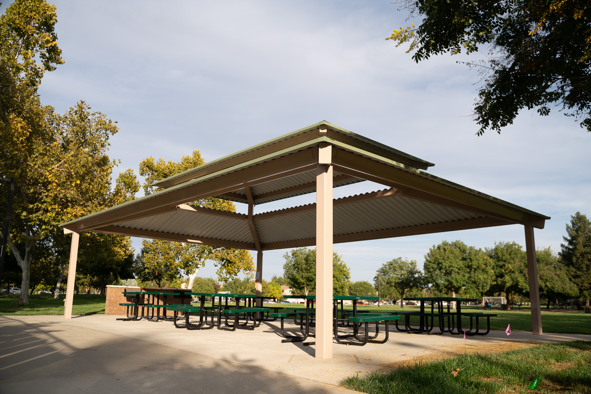 Metal Park Shade Structure