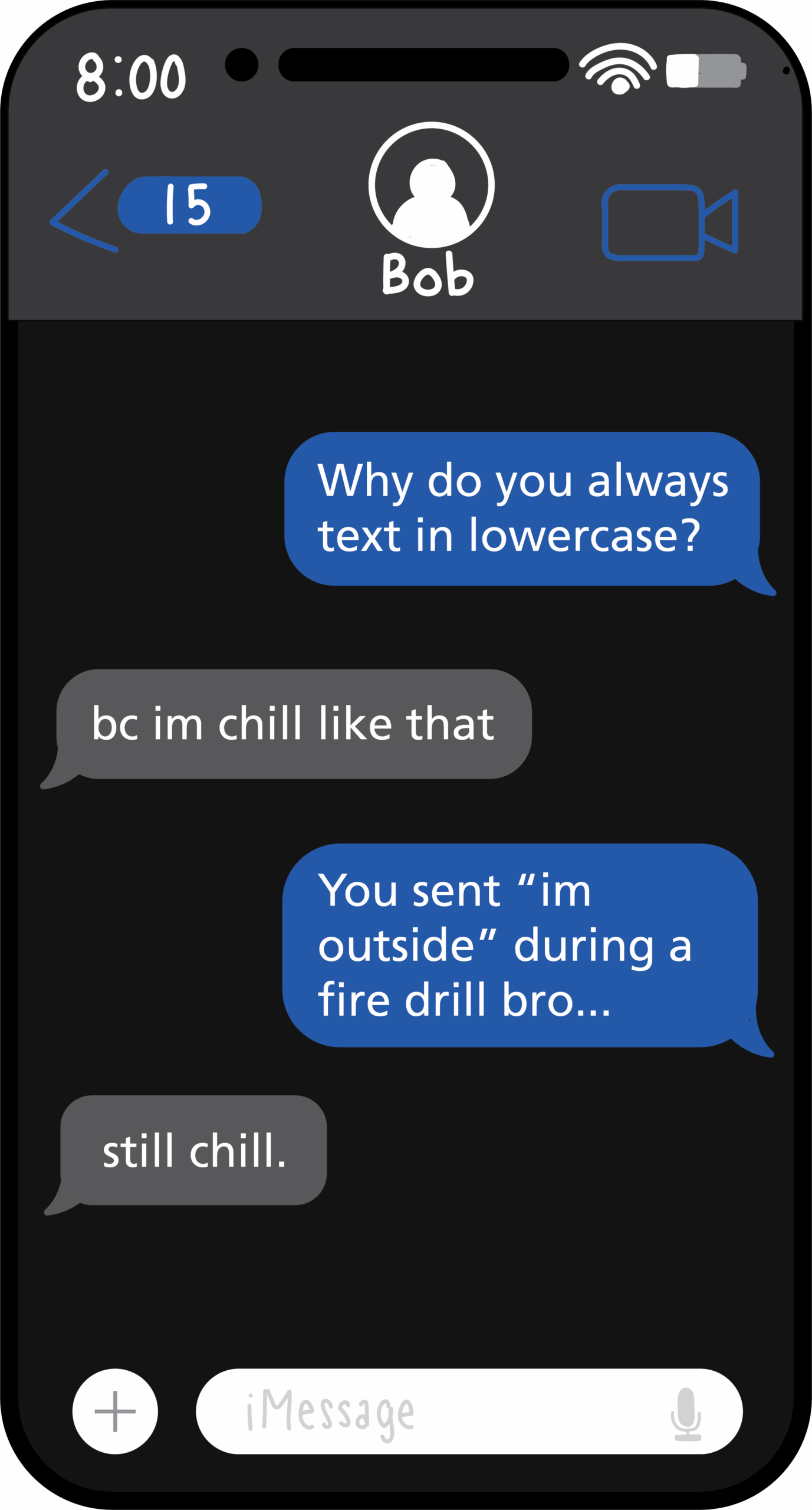 why does everyone type in lowercase